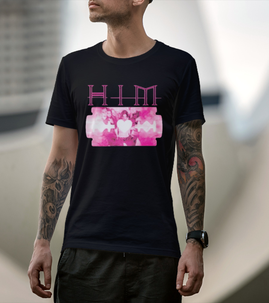 HIM Band Heartagram Razorblade Romance Ville Valo T-Shirt