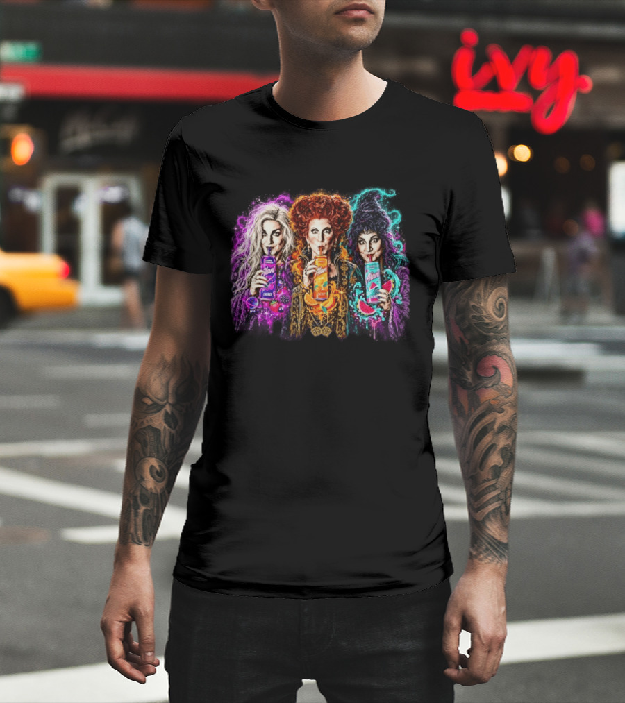 Sarah Jessica Parker Bette Midler Kathy Najimy Drinking Alani Cosmic Stardust Mimosa Watermelon Wave T-Shirt