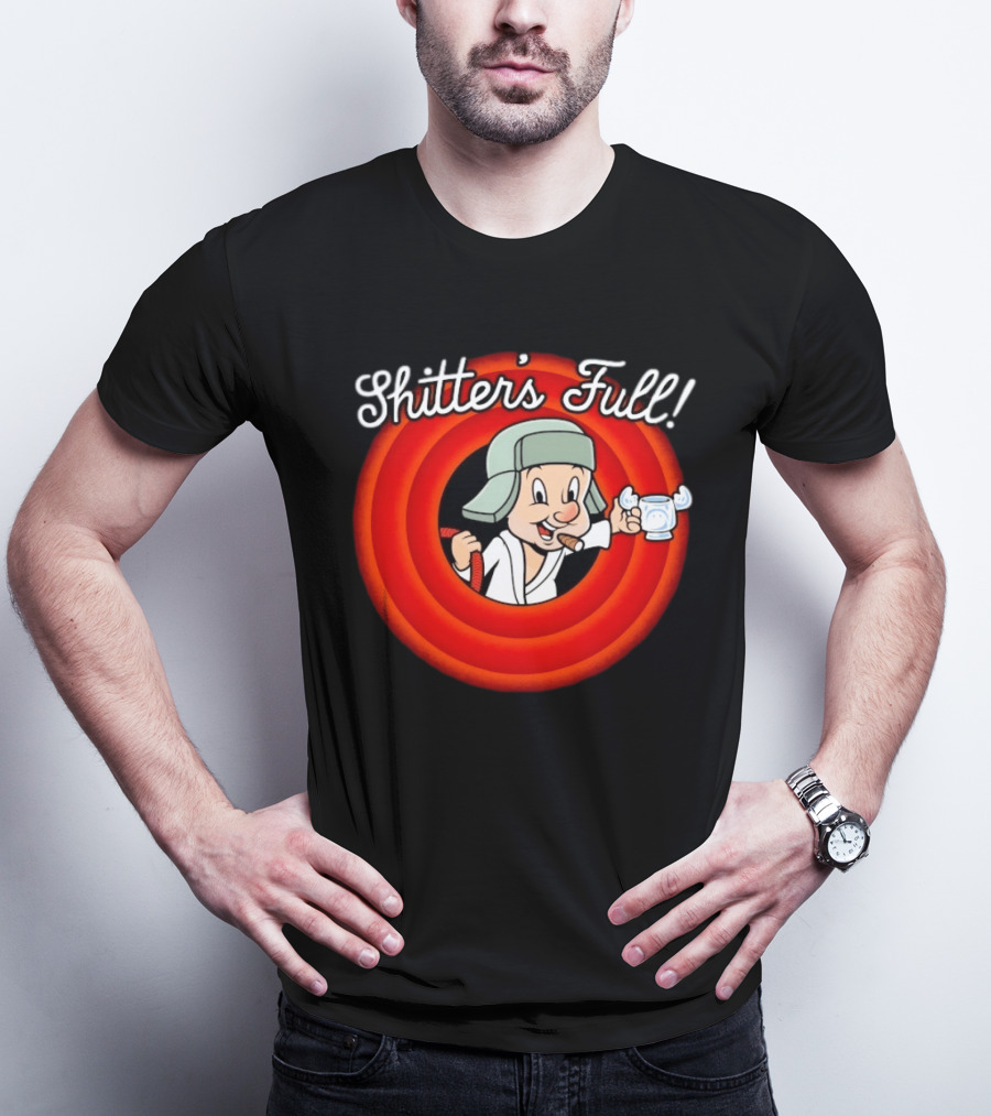 Shitter's Full Cousin Christmas Vacation Cartoon Character Cigar And Robe T-Shirt