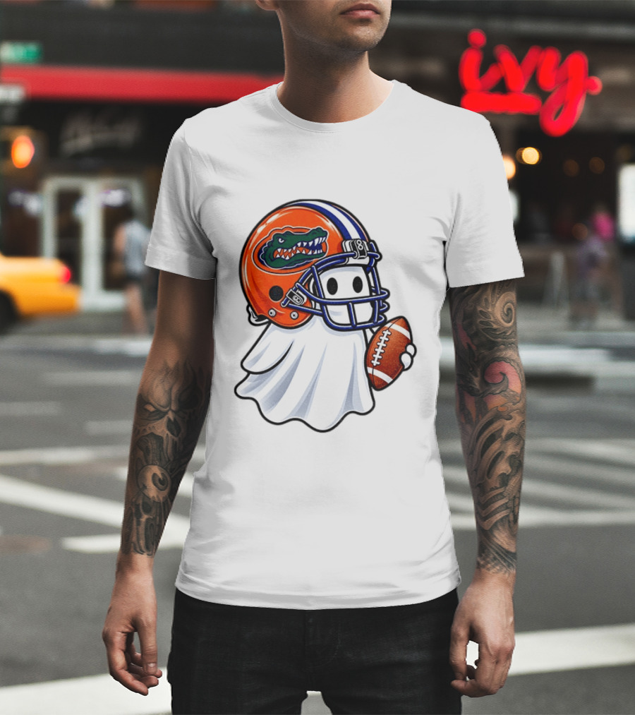 Florida Gators Football Ghost Halloween Fan Gear T-Shirt
