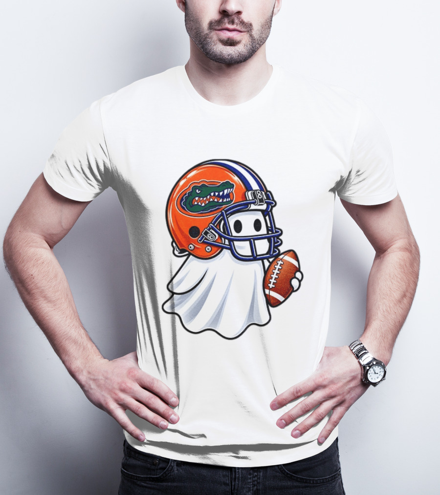 Florida Gators Football Ghost Halloween Fan Gear T-Shirt