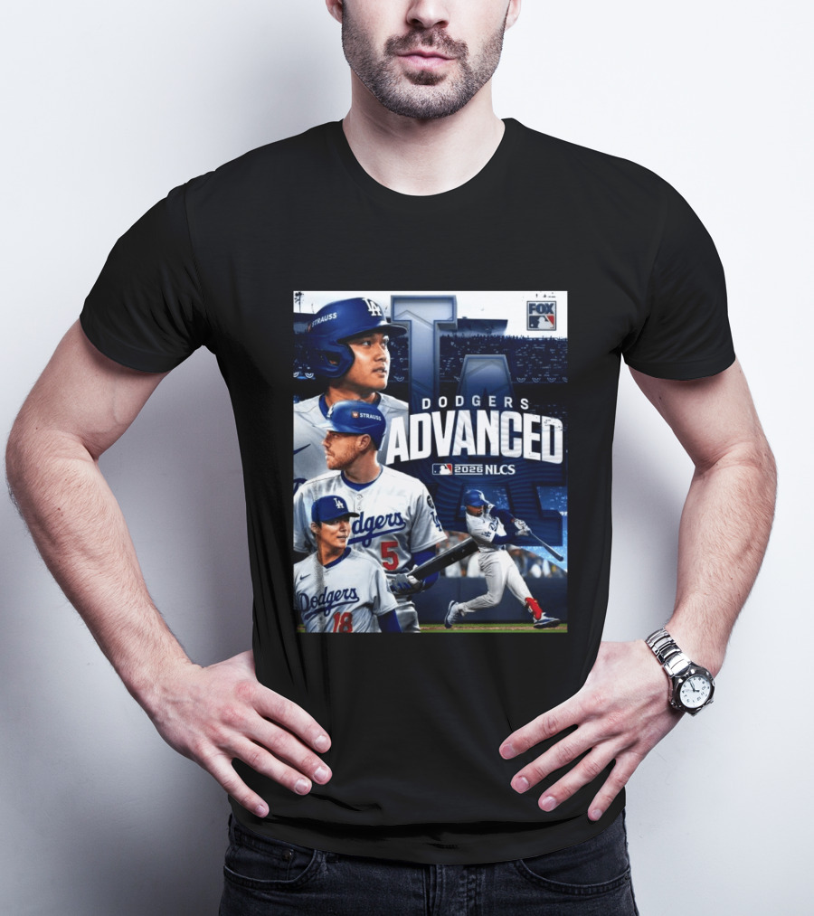 Dodgers Advanced To 2026 NLCS With Fox MLB Coverage T-Shirt