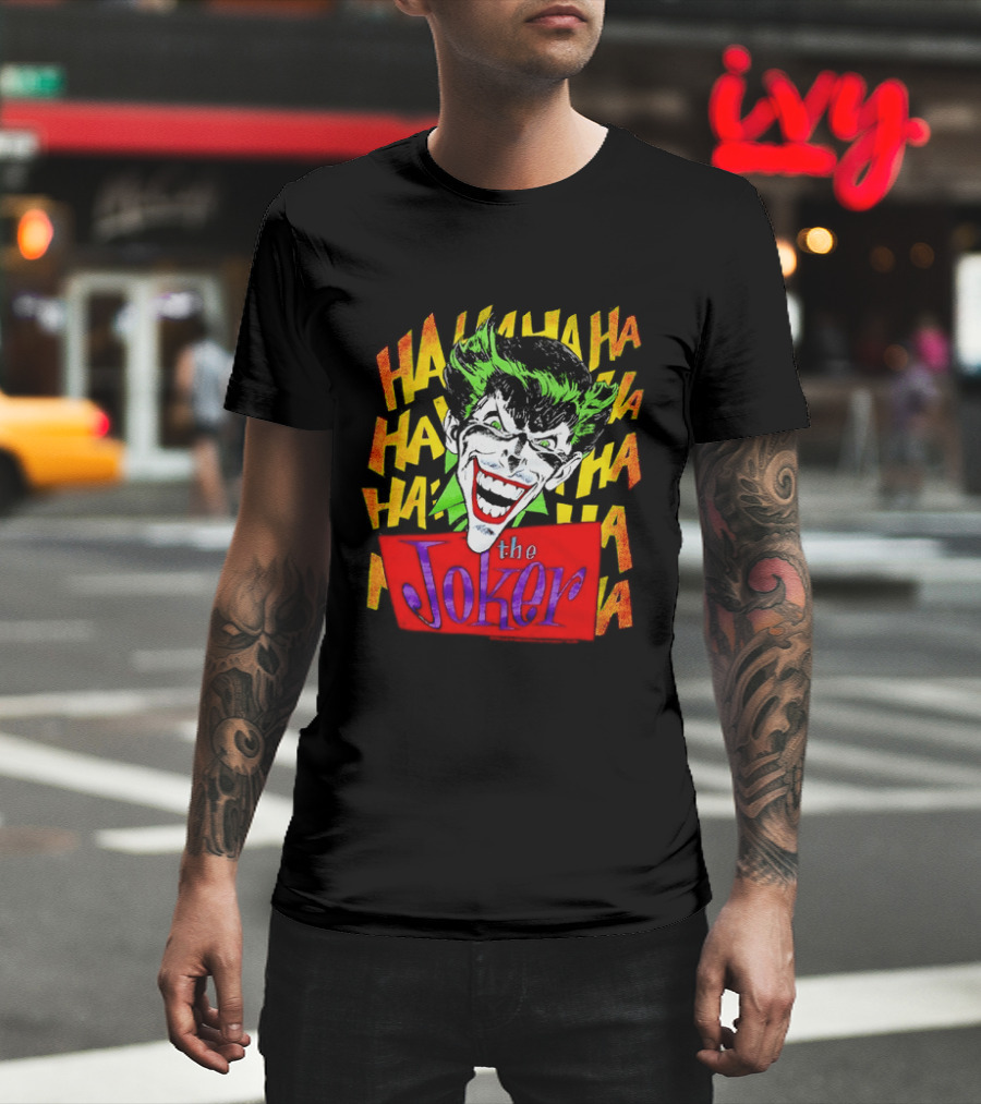 The Joker Ha Ha Ha Comic Laughing Face T-Shirt