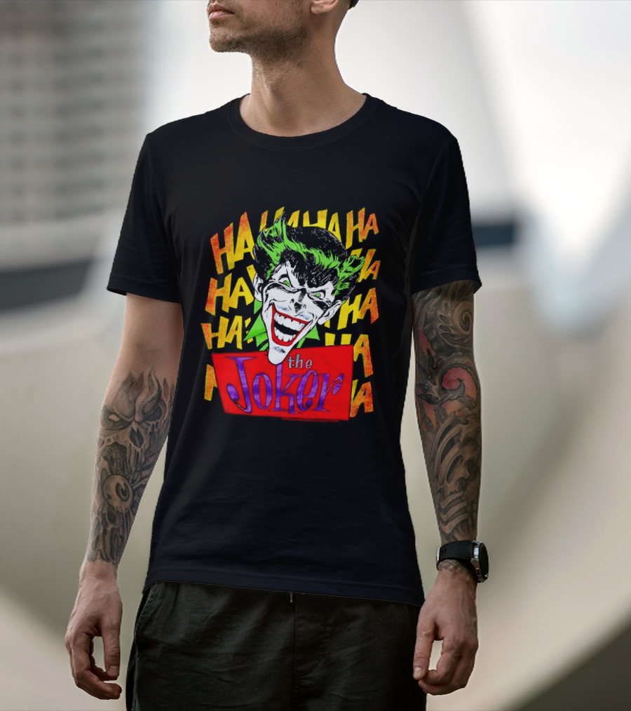 The Joker Ha Ha Ha Comic Laughing Face T-Shirt