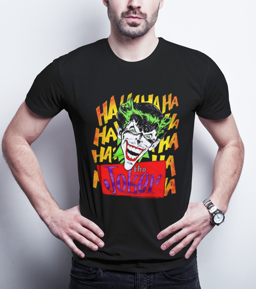 The Joker Ha Ha Ha Comic Laughing Face T-Shirt
