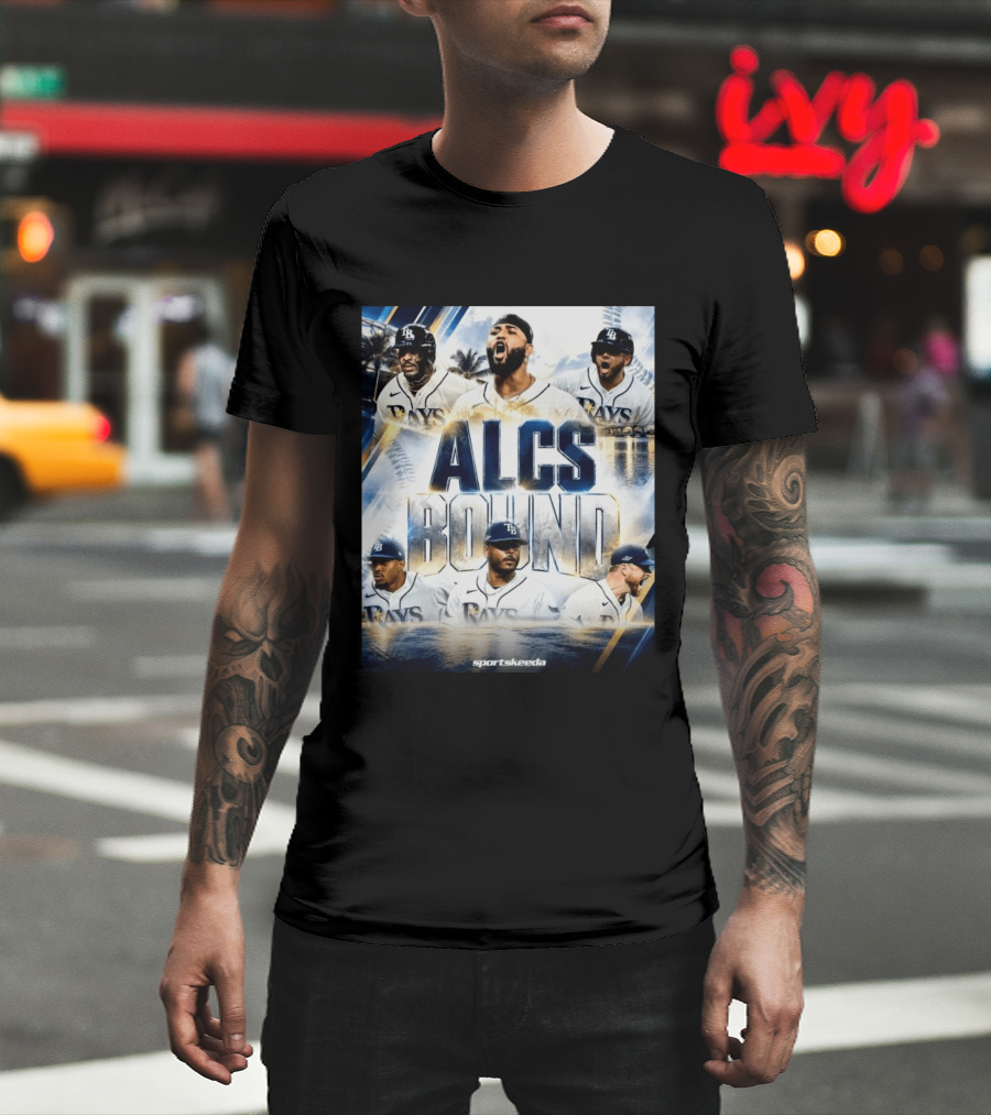 Tampa Bay Rays ALCS Bound Third Time Franchise History T-Shirt