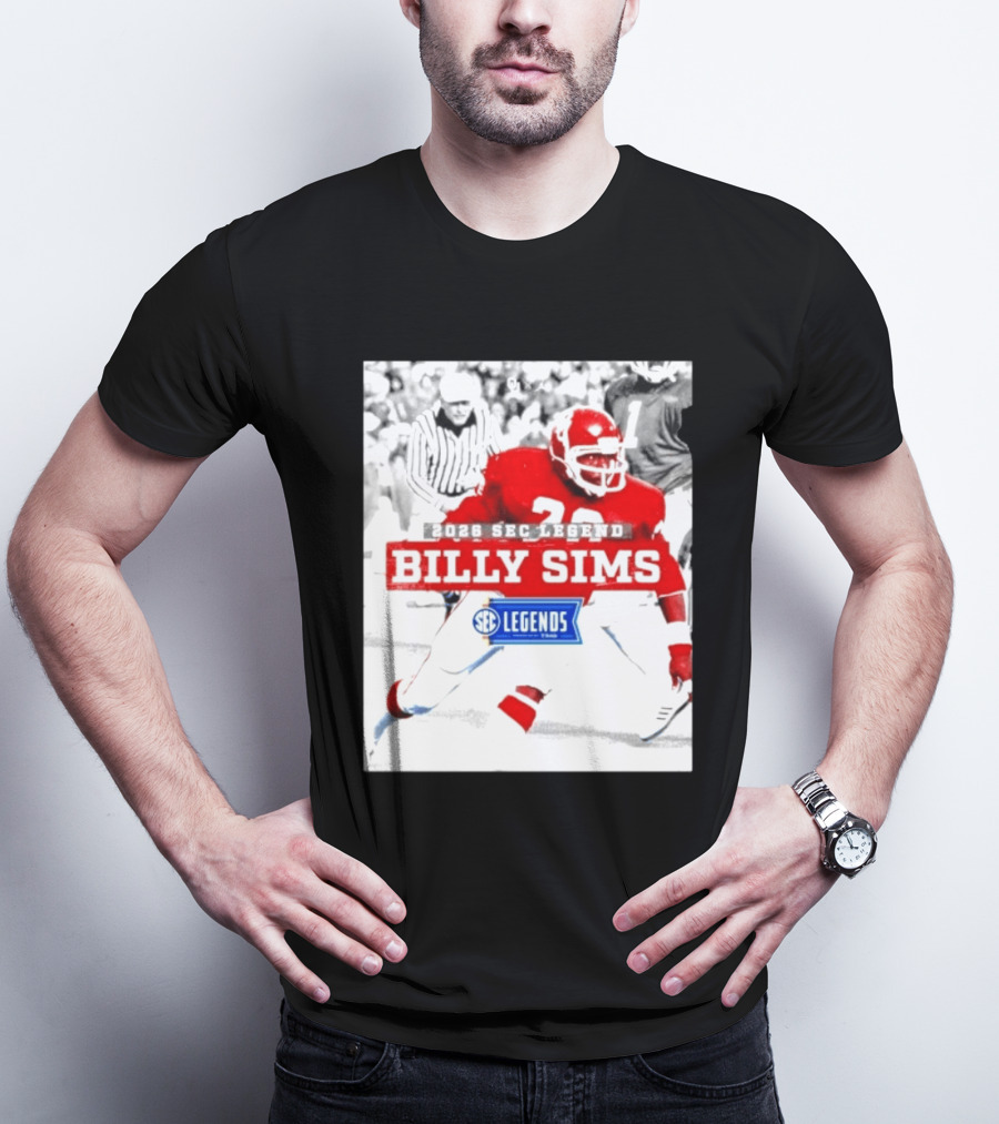 2026 SEC Legend Billy Sims Oklahoma Sooners Football T-Shirt