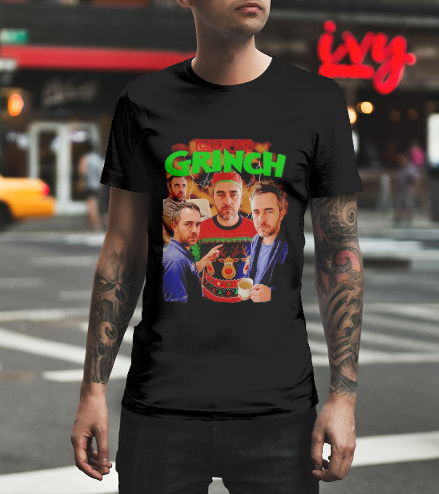 Certified Grinch Holiday Ugly Christmas Sweater Meme T-Shirt