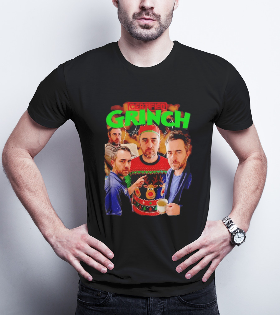 Certified Grinch Holiday Ugly Christmas Sweater Meme T-Shirt