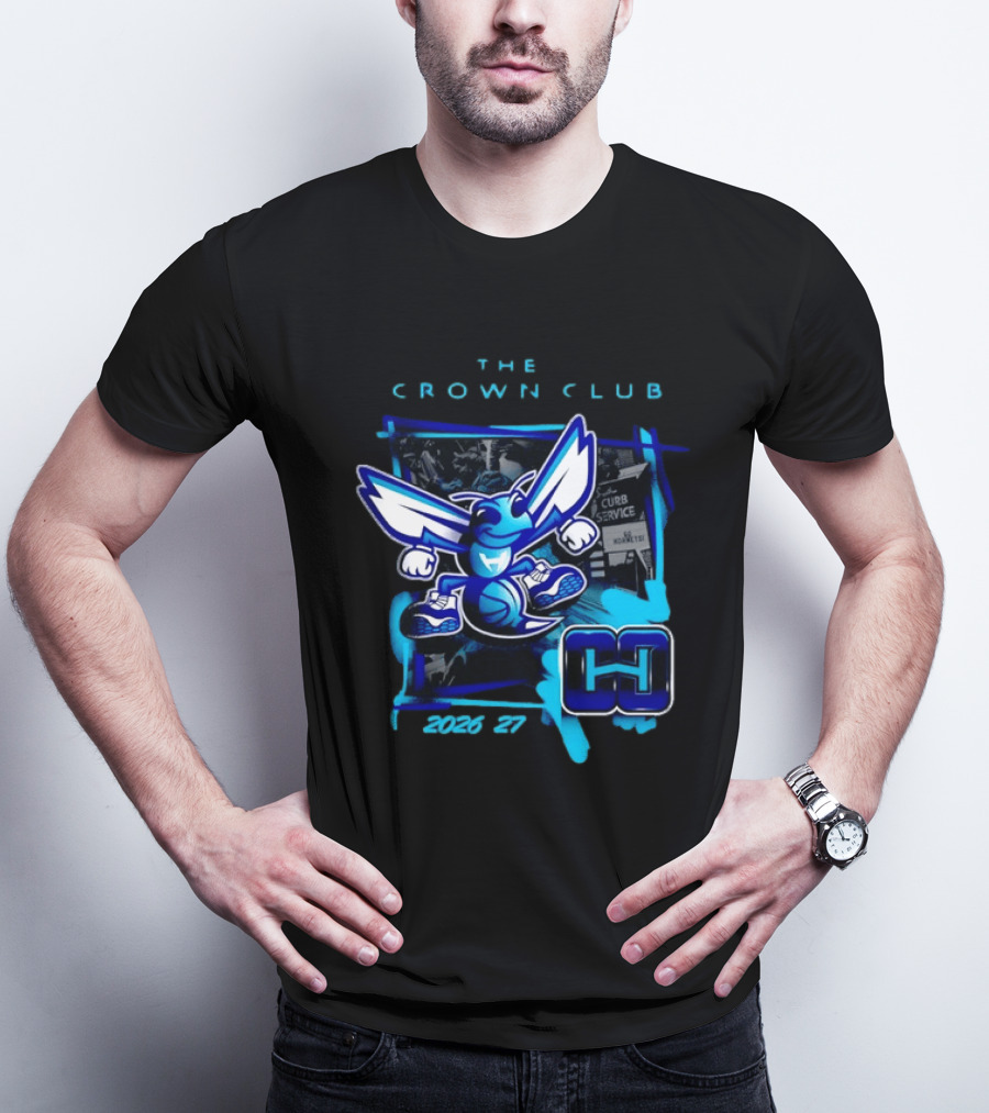 Charlotte Hornets The Crown Club 2026 27 Curb Service HH T-Shirt