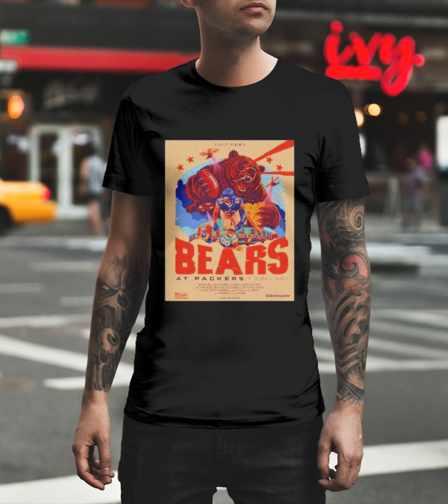 Rivalry Renewed Bears At Packers October 11 Noon CT Ticketmaster T-Shirt