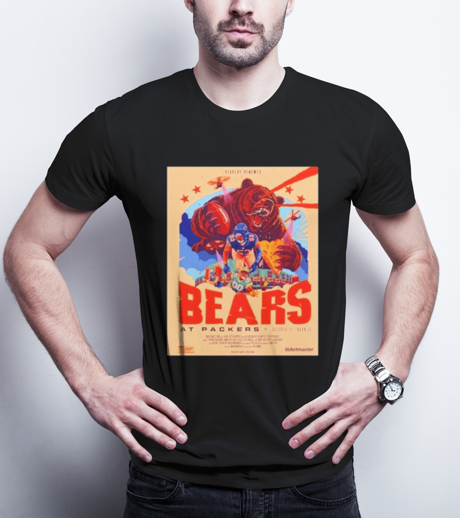 Rivalry Renewed Bears At Packers October 11 Noon CT Ticketmaster T-Shirt