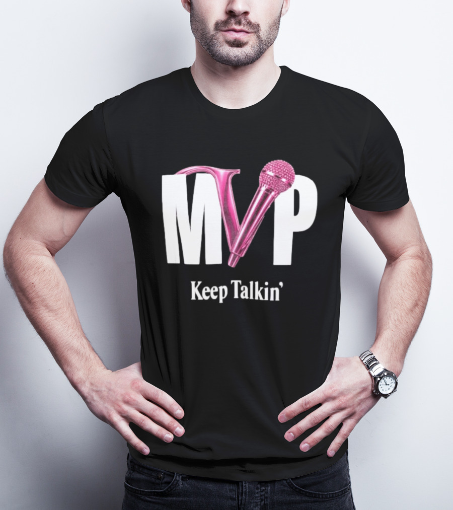 MVP Keep Talkin' Pink Microphone Music Rap T-Shirt