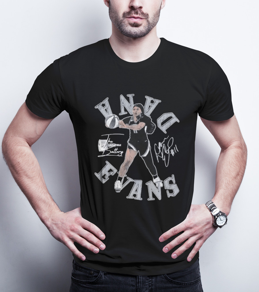 Dana Evans No 11 The Handell Battery WNBA T-Shirt