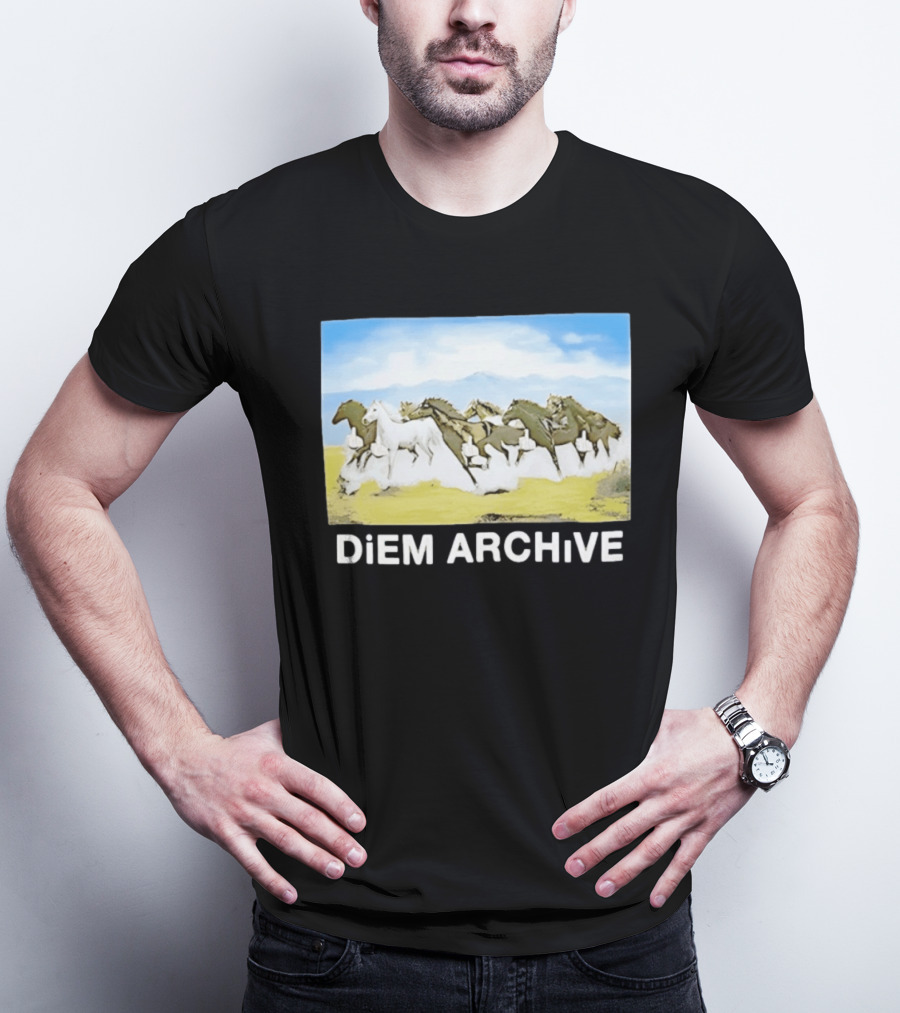 DiEM ARCHiVE Running Horses T-Shirt