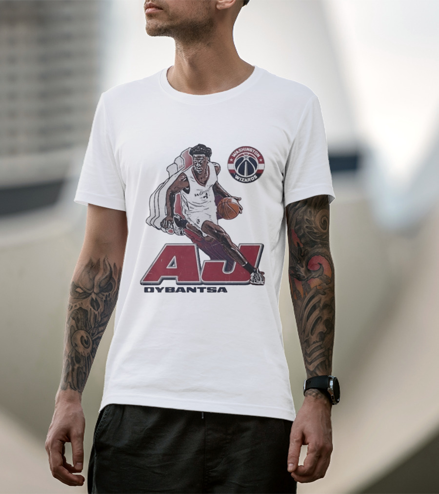AJ Dybantsa Washington Wizards Basketball Star T-Shirt