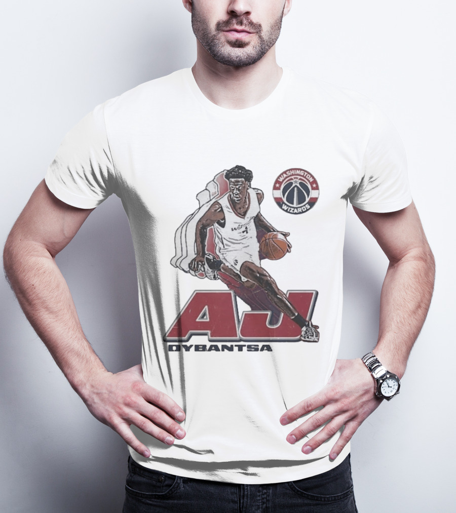 AJ Dybantsa Washington Wizards Basketball Star T-Shirt
