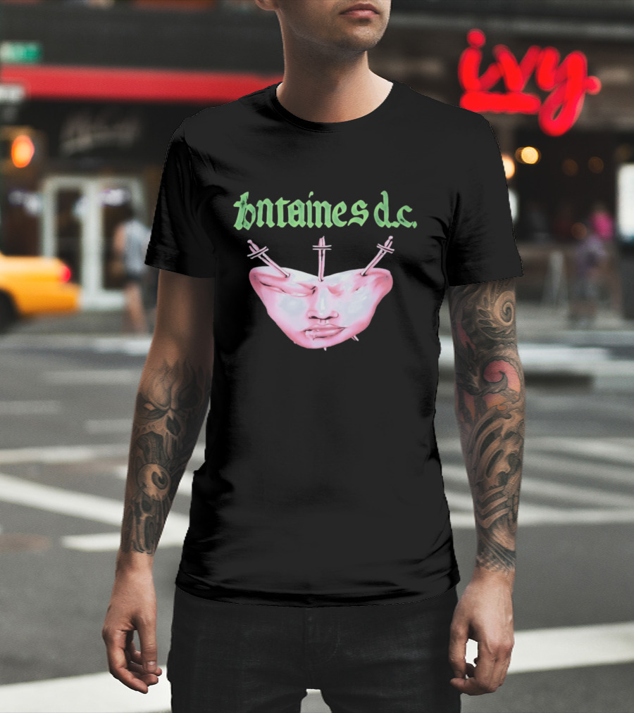 Fontaines DC Dagger Face Irish Post Punk Band T-Shirt