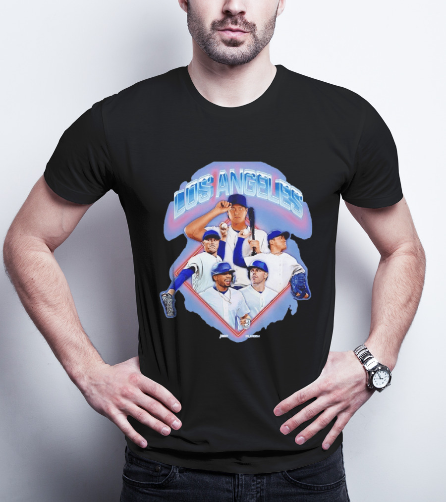 Los Angeles Dodgers Stars Shohei Ohtani Mookie Betts Number 17 50 Baseball Team Players T-Shirt
