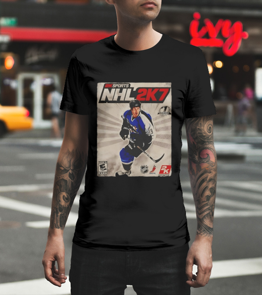 2K Sports NHL 2K7 Joe Thornton 19 Rated Number 1 NHL Game 2007 T-Shirt