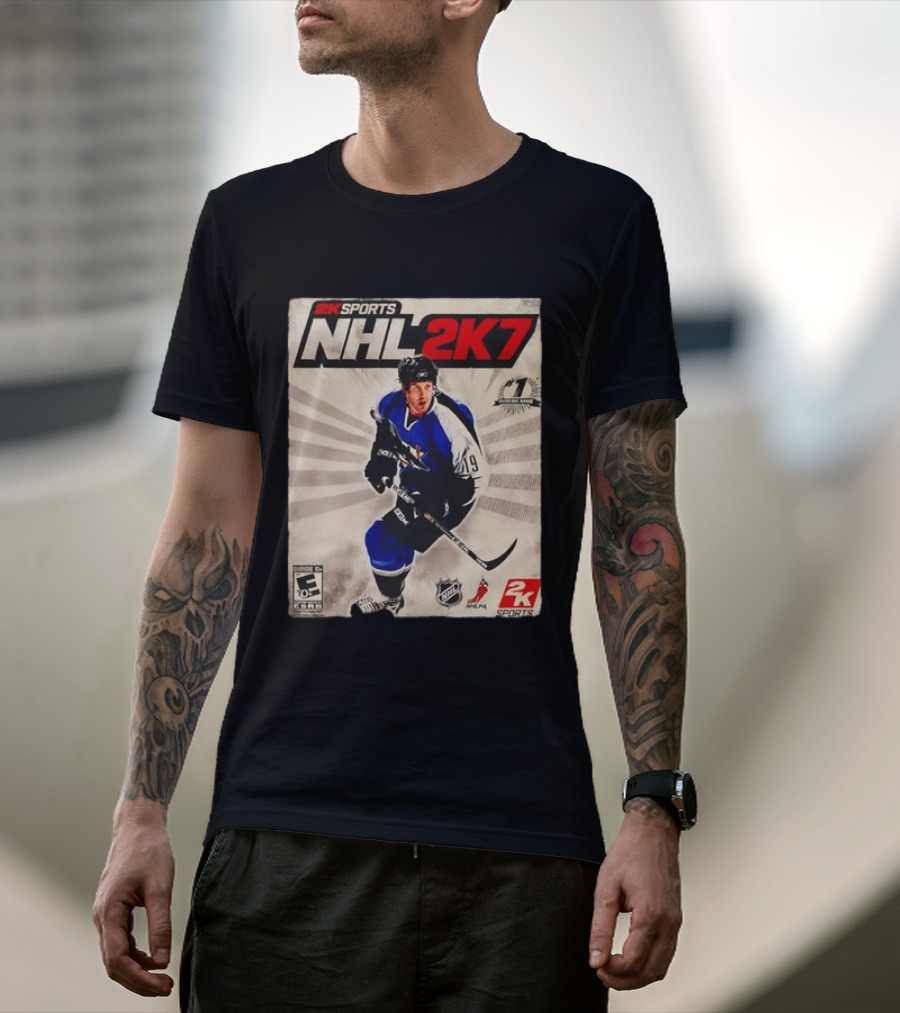 2K Sports NHL 2K7 Joe Thornton 19 Rated Number 1 NHL Game 2007 T-Shirt