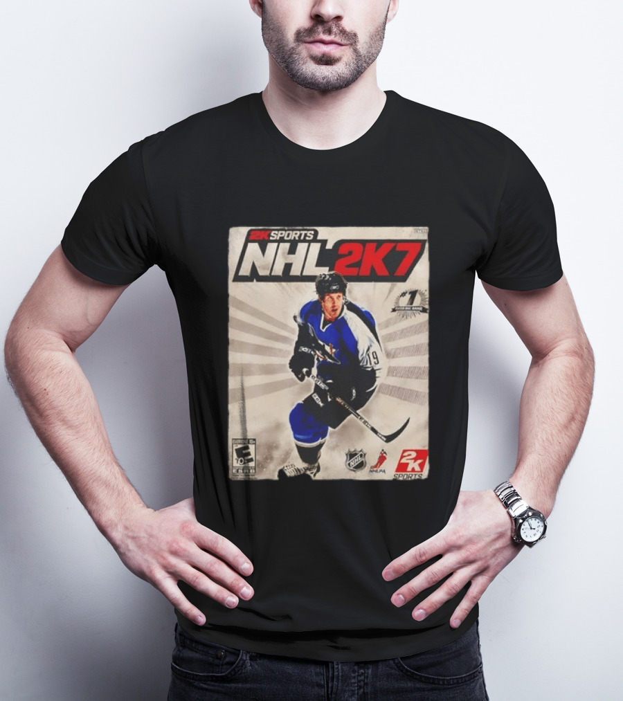 2K Sports NHL 2K7 Joe Thornton 19 Rated Number 1 NHL Game 2007 T-Shirt