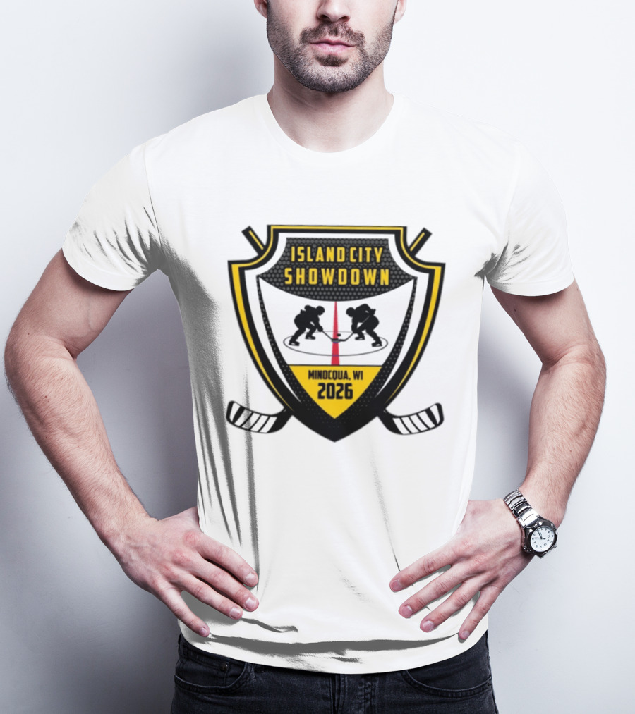 Island City Showdown Minocqua WI 2026 Hockey Event T-Shirt
