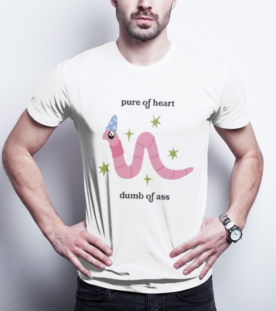 Pure Of Heart Dumb Of Ass Wizard Worm Stars Hat T-Shirt