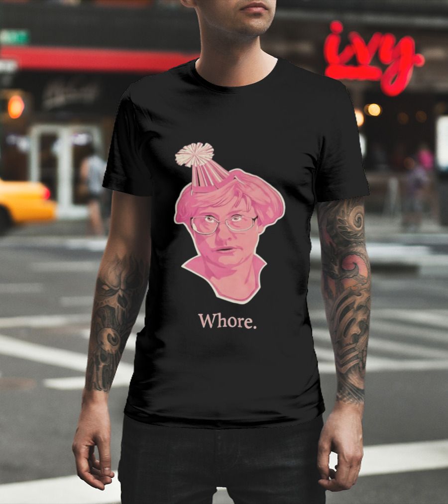 Paula Deen Party Hat Whore Meme Celebrity T-Shirt