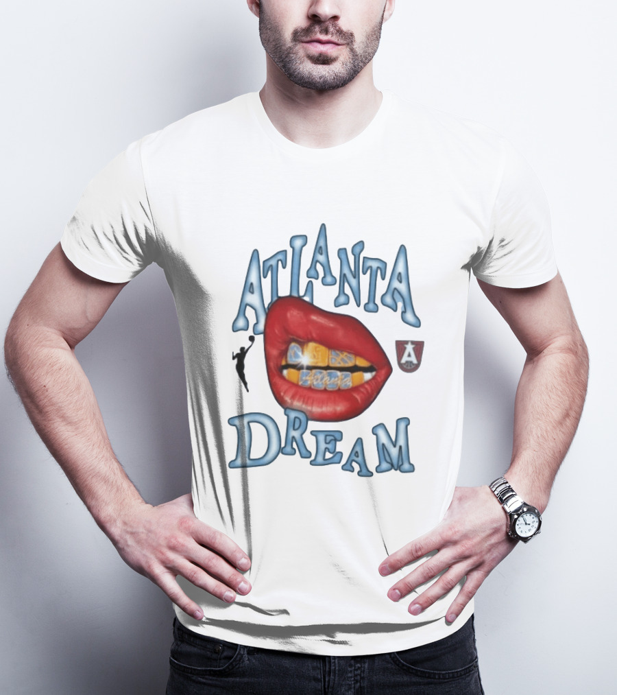 Atlanta Dream WNBA Basketball Lips T-Shirt