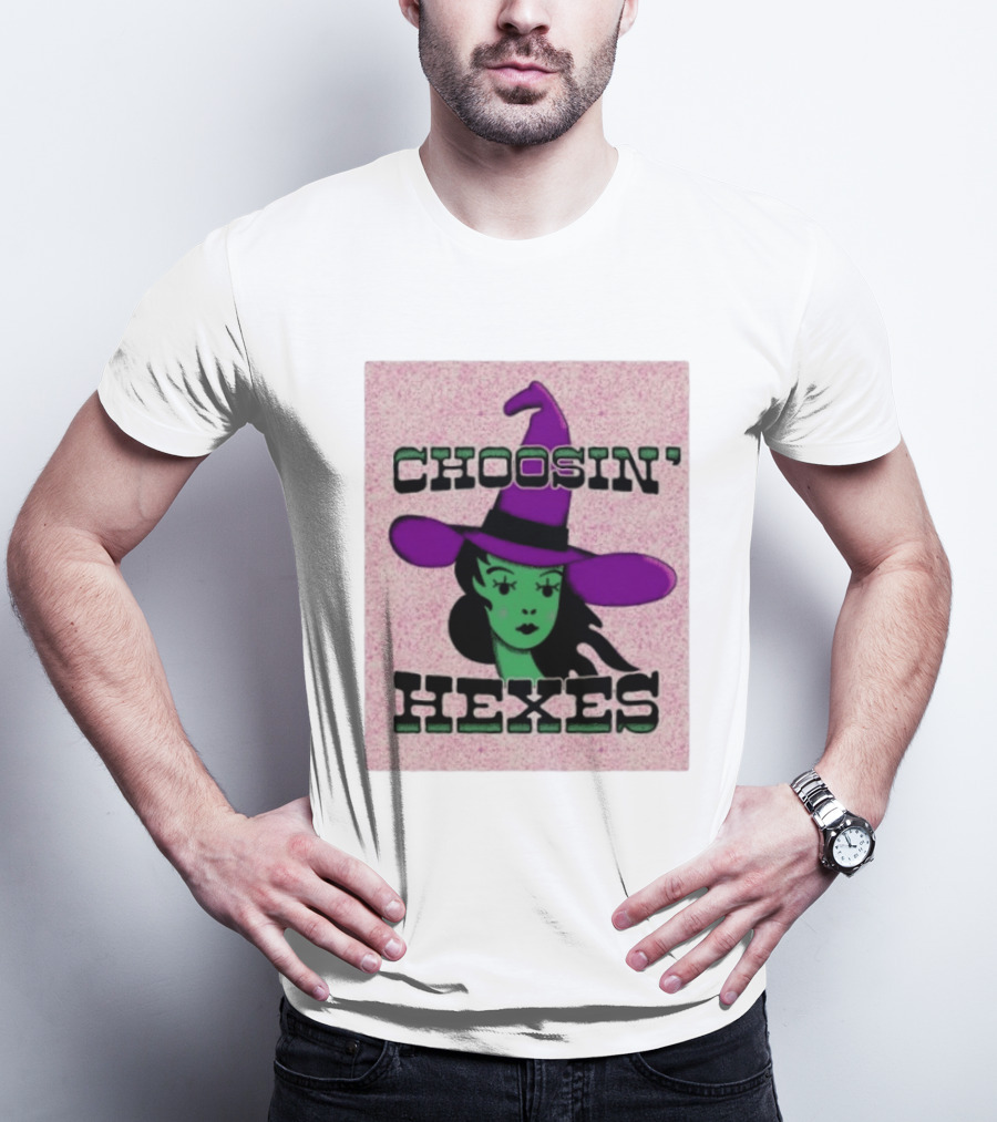 Choosin' Hexes Witch Halloween Magic Spooky T-Shirt