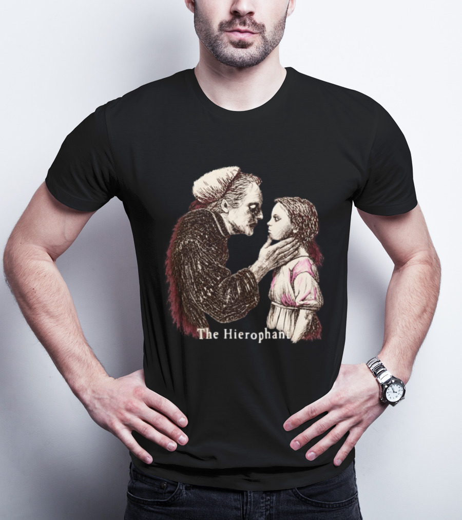Hierophant Tarot Card Occult Esoteric Divination T-Shirt