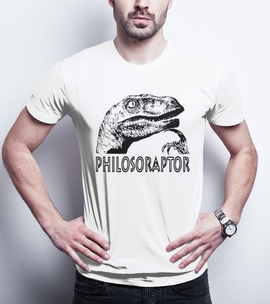 Philosoraptor Dinosaur Philosophy Meme T-Shirt