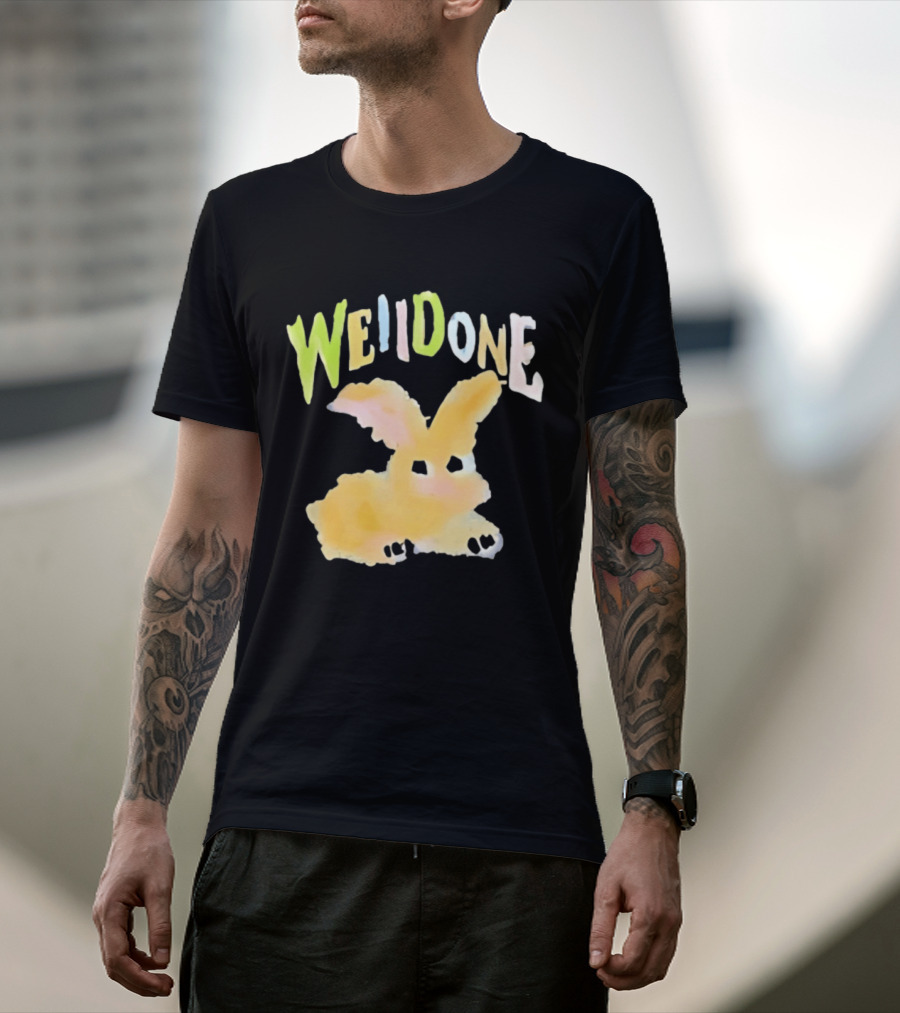 We11done Colorful Bunny Rabbit Fashion Playful Pastel Aesthetic T-Shirt