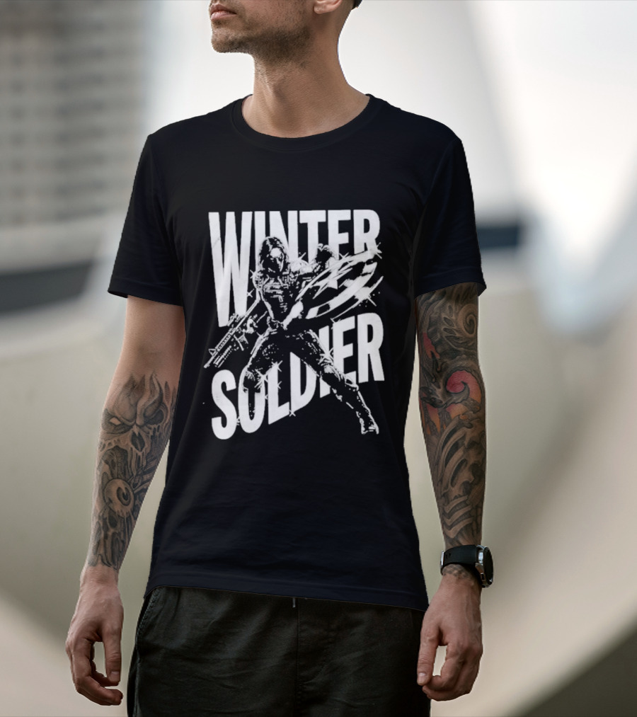Winter Soldier Bucky Barnes Iconic Superhero T-Shirt