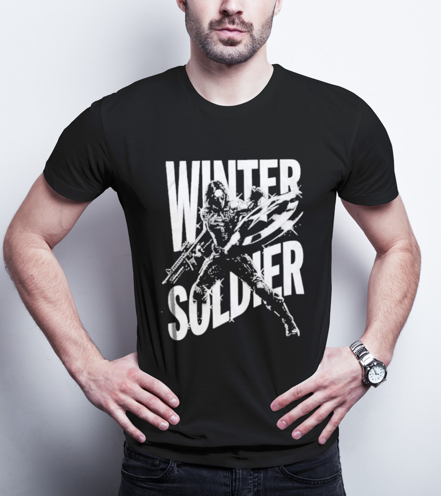 Winter Soldier Bucky Barnes Iconic Superhero T-Shirt