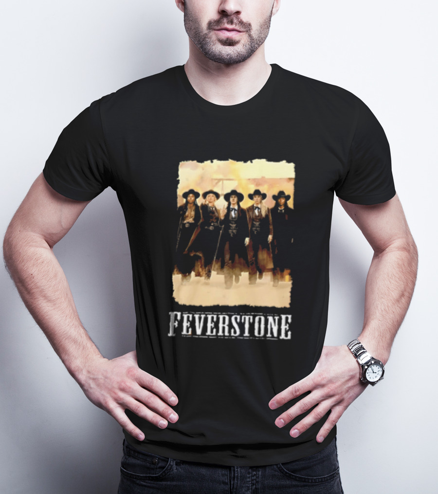 Feverstone Five Women Cowboy Outfits Walking T-Shirt