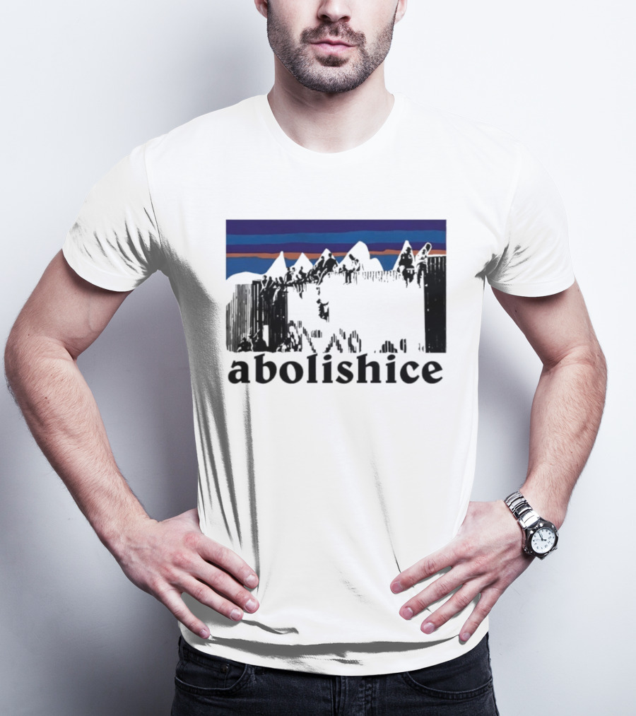 Abolish ICE Mountain Activism Scenic Protest T-Shirt