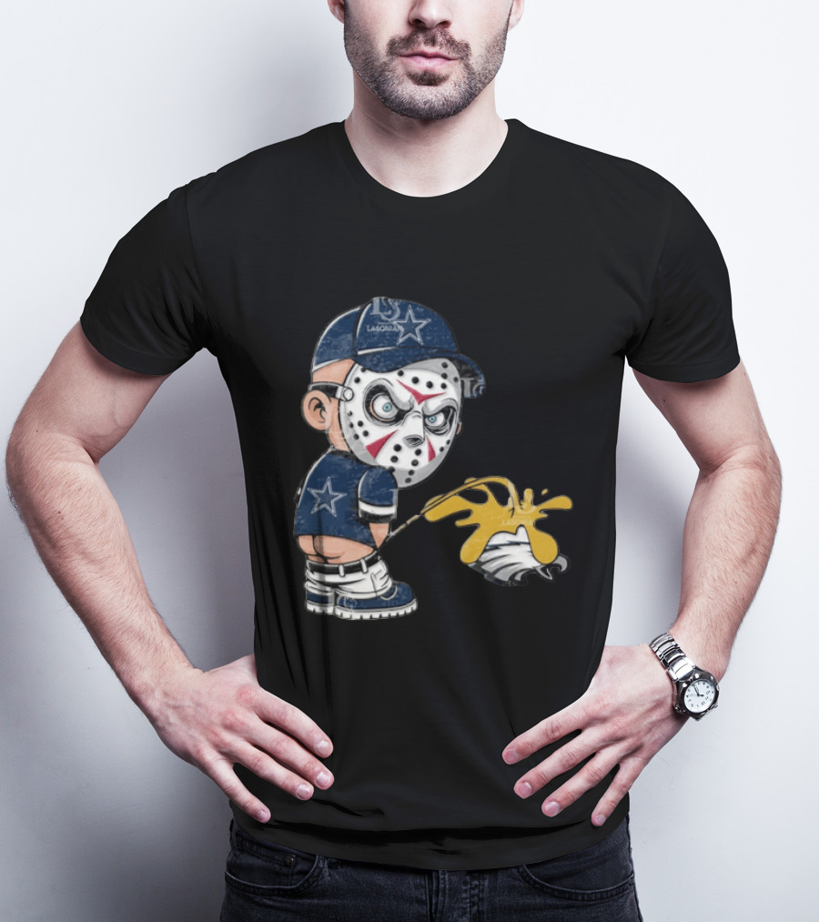 Dallas Cowboys Jason Voorhees Pissing On Philadelphia Eagles T-Shirt