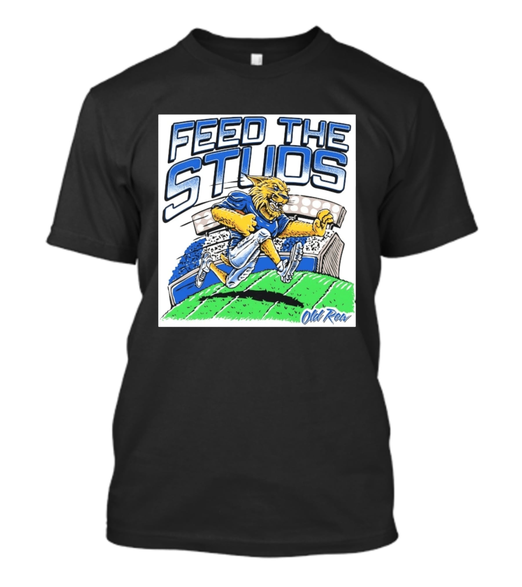 Feed The Studs Old Row Football Wildcat Stadium Run T-Shirt