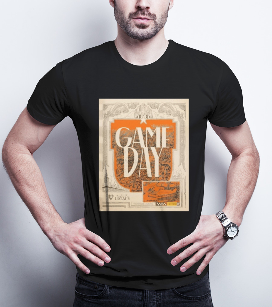 Tennessee Auburn Game Day Neyland Legacy Stadium Matchup T-Shirt