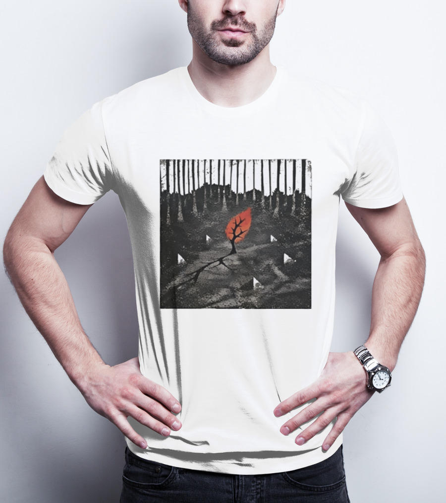 Sleeping With Sirens Tree Forest Alternative Rock Red Leaf T-Shirt