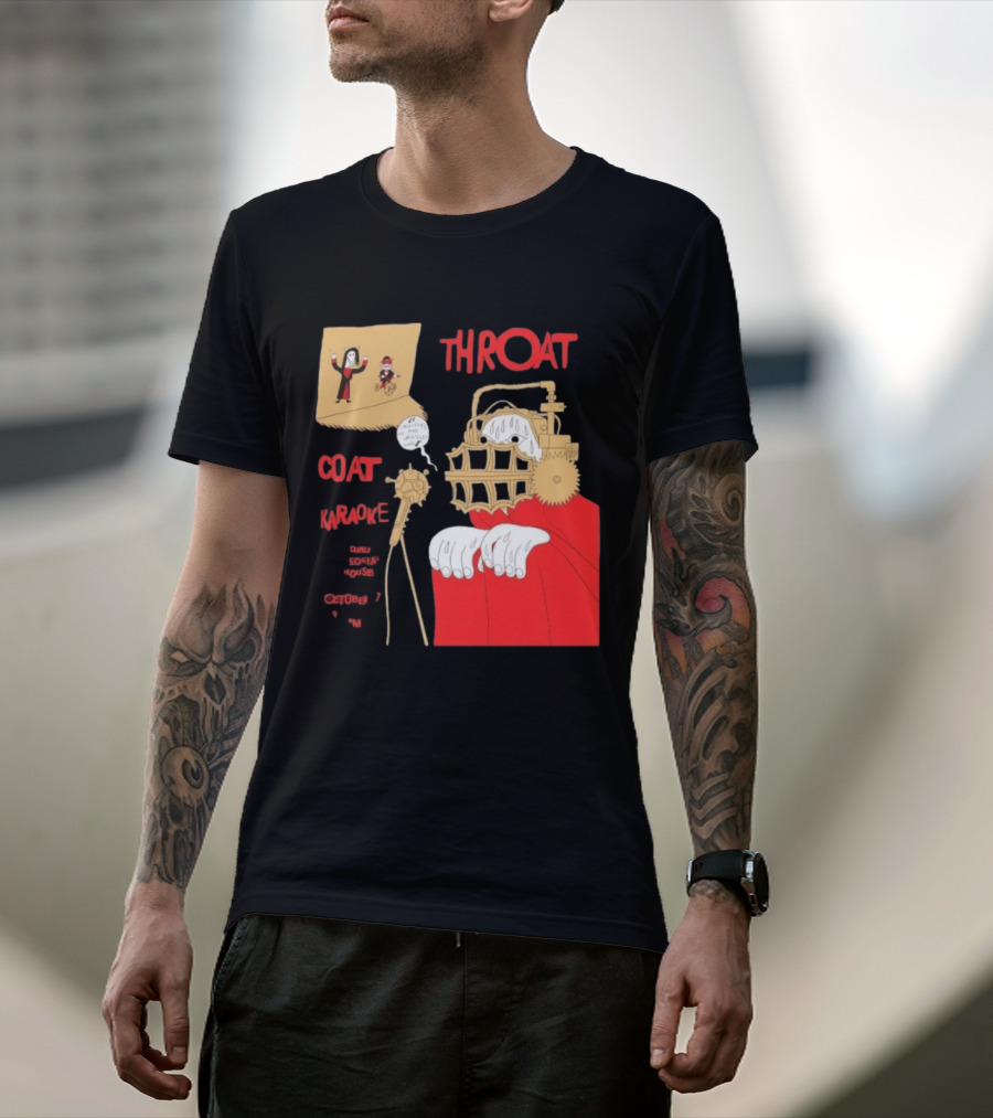 Throat Coat Karaoke Unique Style Danu Social House October 17 Fun T-Shirt