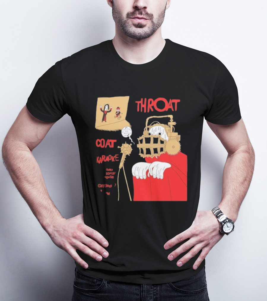 Throat Coat Karaoke Unique Style Danu Social House October 17 Fun T-Shirt