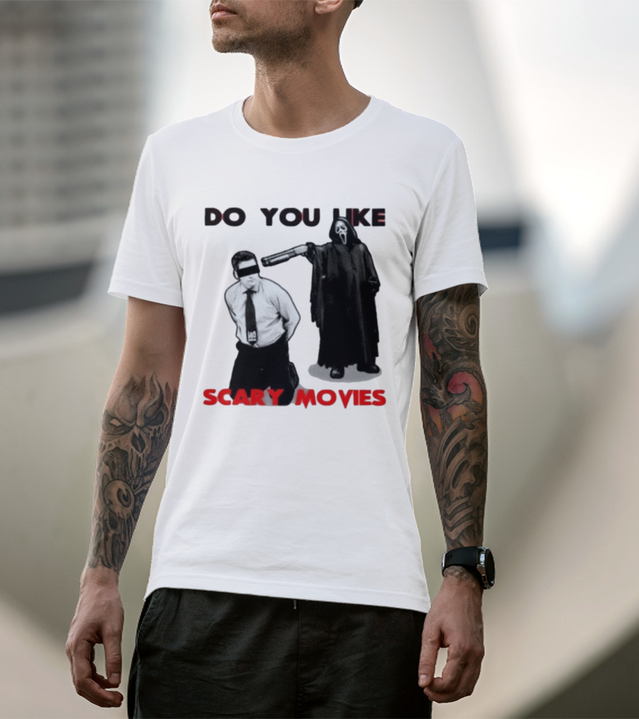 Ghostface Do You Like Scary Movies Bootleg T-Shirt