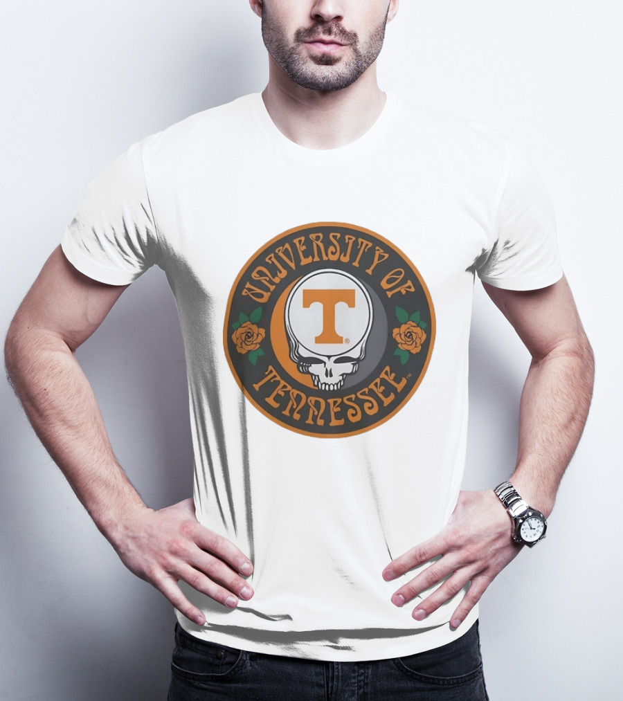 University Of Tennessee Grateful Dead Steal Your Face Skull Roses T-Shirt