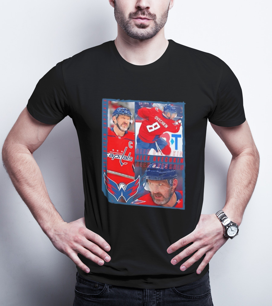 Alex Ovechkin Washington Capitals 8 NHL Hockey Legend Memorabilia T-Shirt