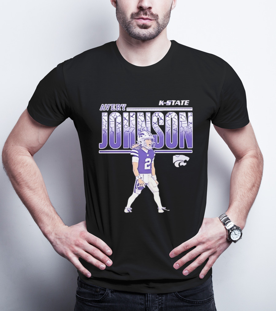 Avery Johnson K State Wildcats Number 2 Football Player T-Shirt