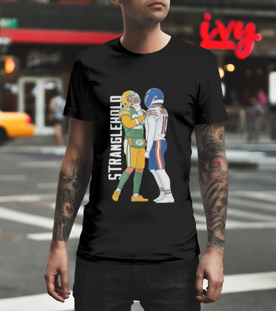 Luther Burden Keisean Nixon Stranglehold Packers Vs Bears Showdown T-Shirt