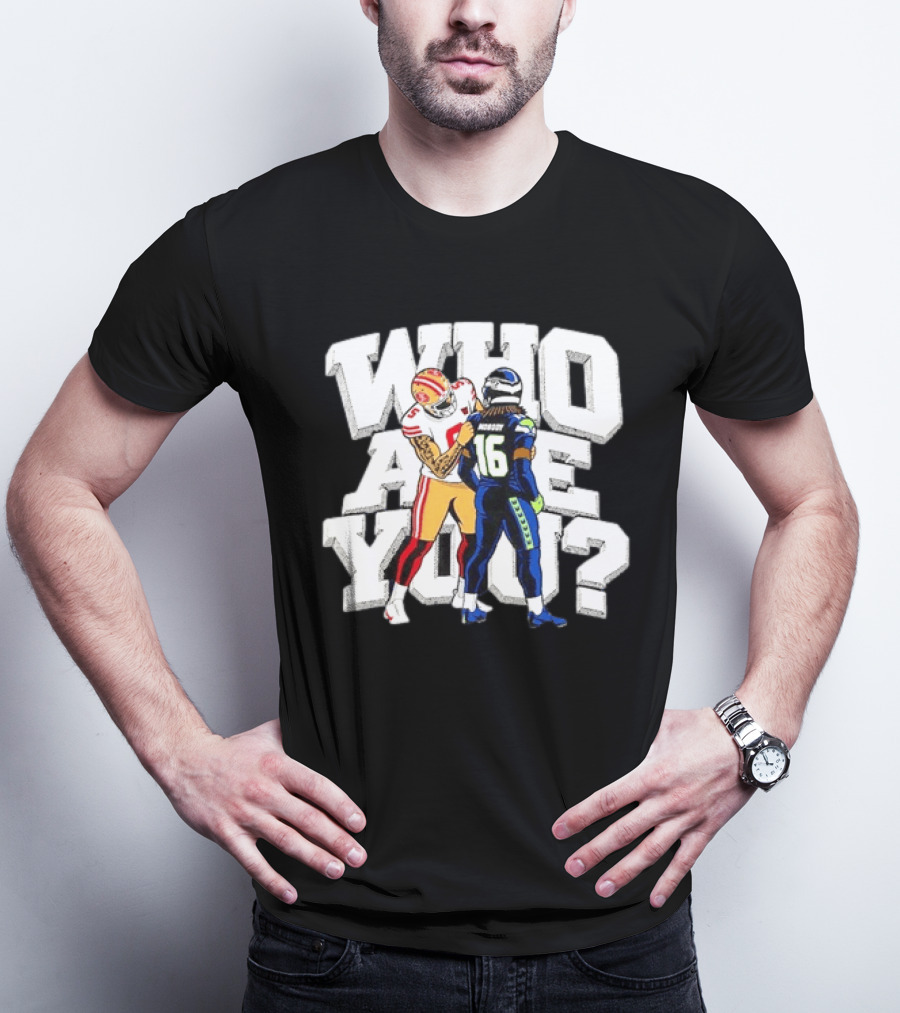 Who Are You Mike Evans Checked Stefon Diggs NFL Showdown T-Shirt